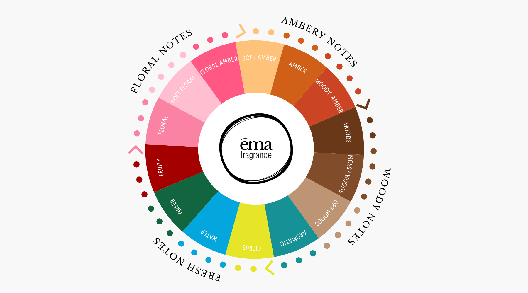 The Fragrance Wheel: Your Guide to the Fragrance Families – Ema Fragrance